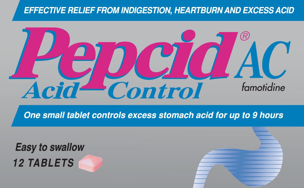 Pepcid AC 10 mg Film-coated Tablets 12 (Famotidine) - Pharmacy Anseo ...